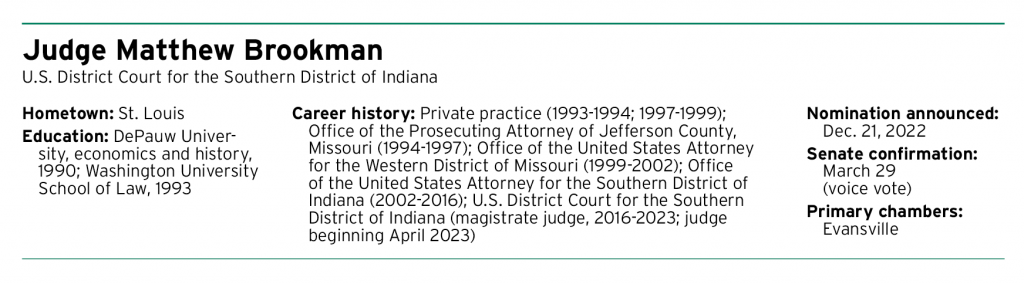 From magistrate to district judge: After smooth confirmation, Brookman ...