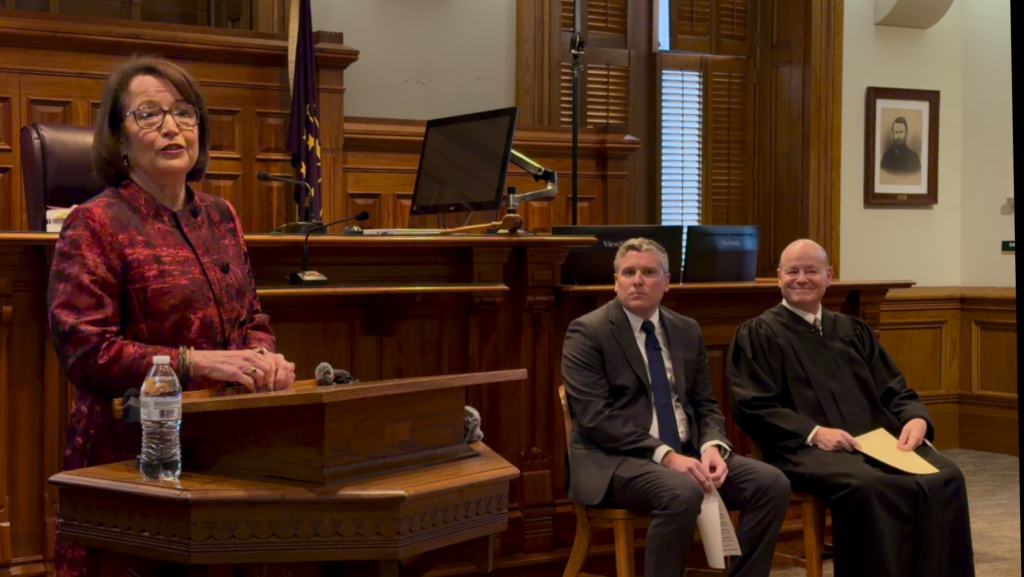 Tippecanoe County judge makes public return to courtroom after shooting ...